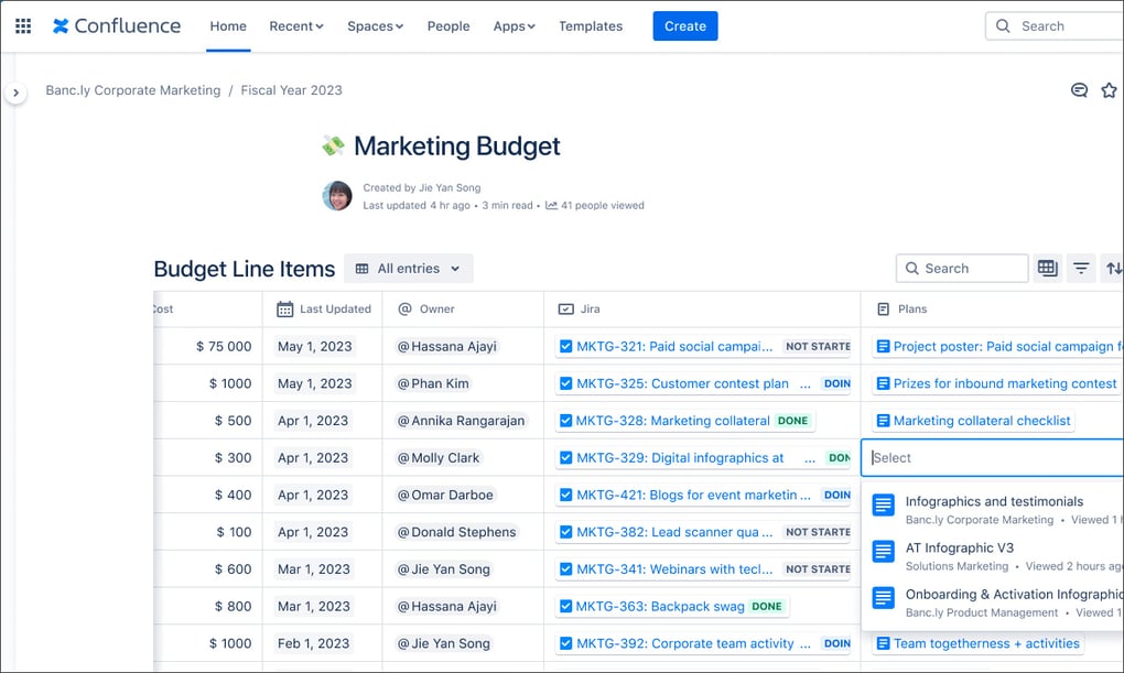 Databases for Confluence: Interactive and consistent data integration in Confluence